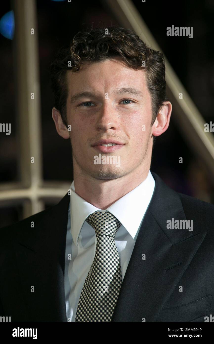 Actor Callum Turner poses for photographers upon arrival at the ...