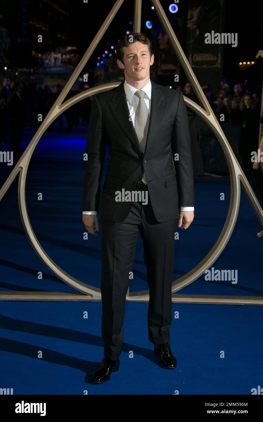 Actor Callum Turner poses for photographers upon arrival at the ...