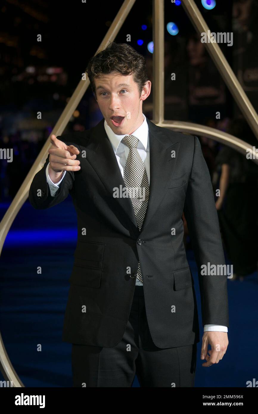 Actor Callum Turner poses for photographers upon arrival at the ...