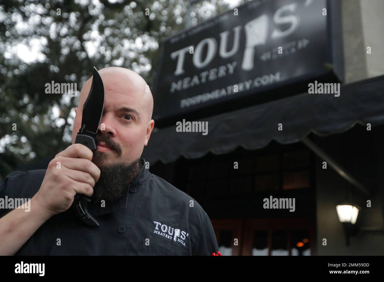 Chef Isaac Toups poses for a photo at his restaurant Toups Meatery in ...