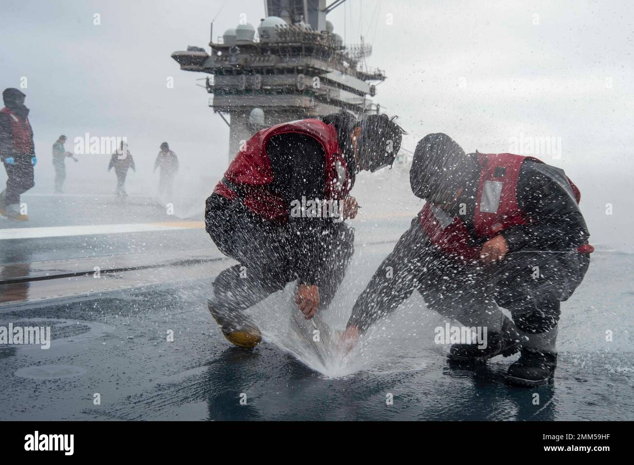220914-N-NX635-1068 PACIFIC OCEAN. (Sept. 14, 2022) Sailor use welding ...