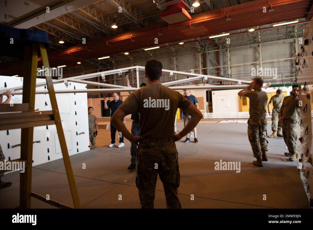 U.S. Air Force Airmen from the 48th Fighter Wing, civilian employees ...