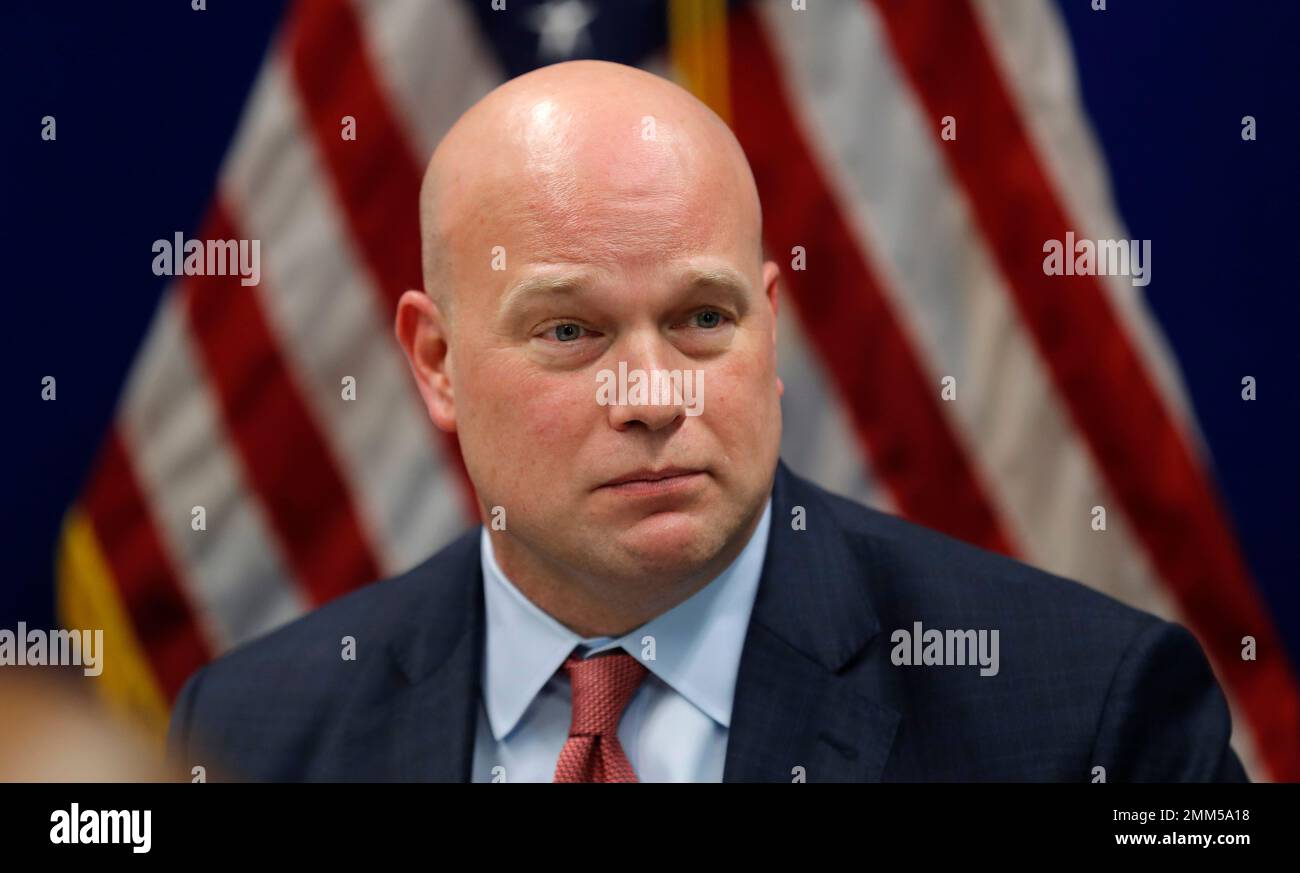 Acting Attorney General Matthew Whitaker speaks to state and local law ...