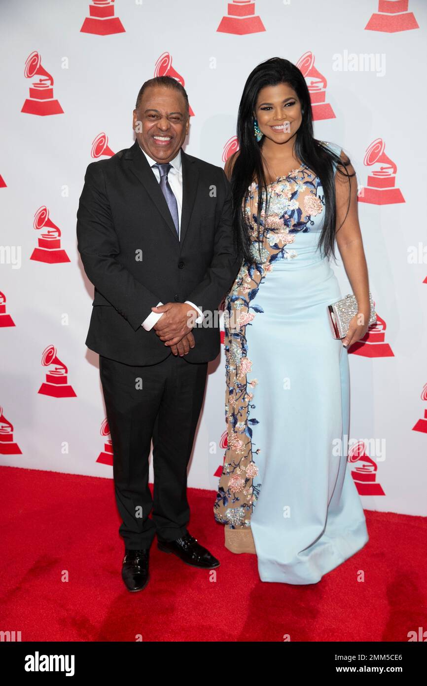 Wilfrido Vargas and Alina Vargas arrive at the Latin Grammy special ...