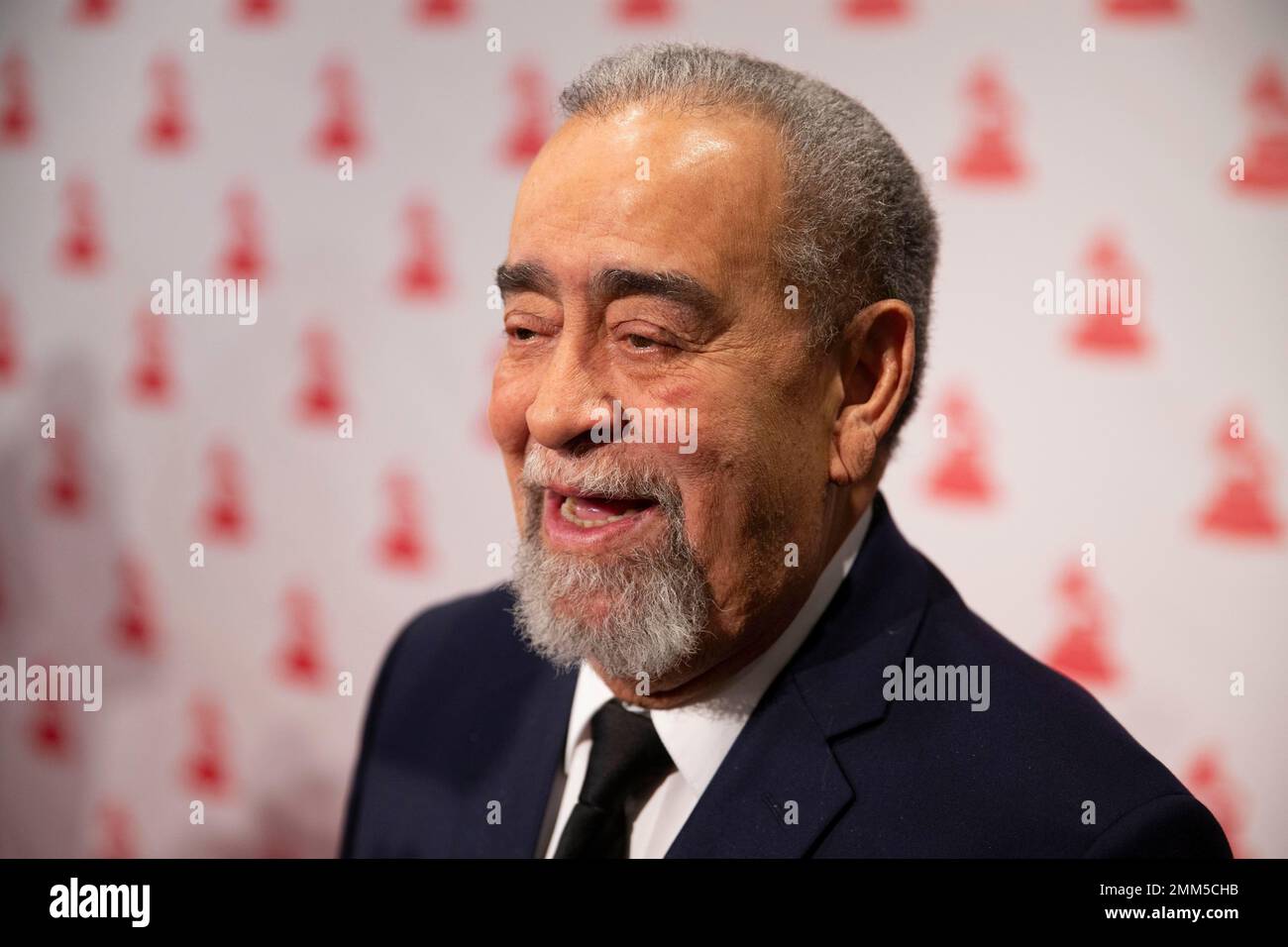 Andy Montanez arrives arrive at the Latin Grammy special merit awards ...