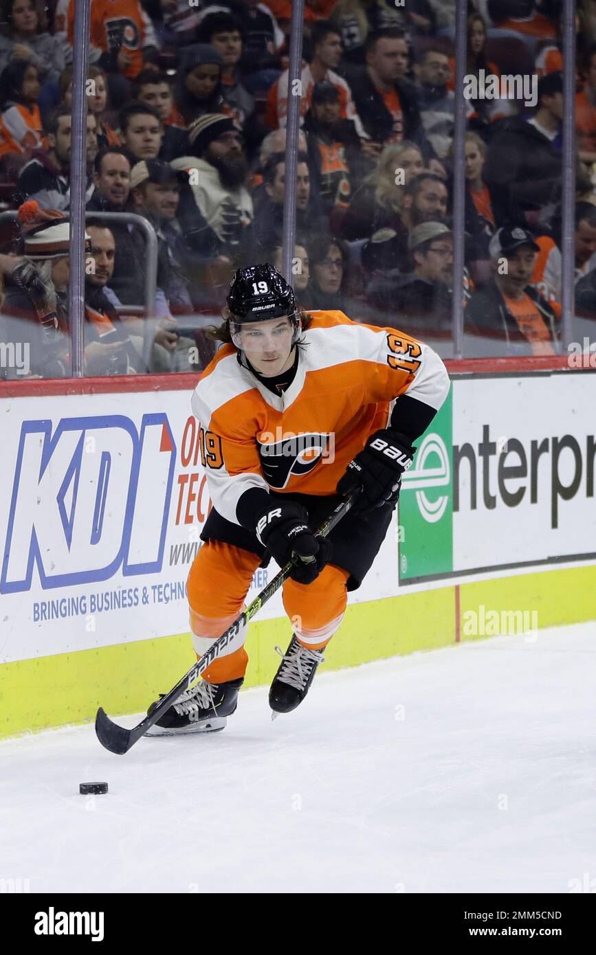 Philadelphia Flyers' Nolan Patrick in action during an NHL hockey game ...