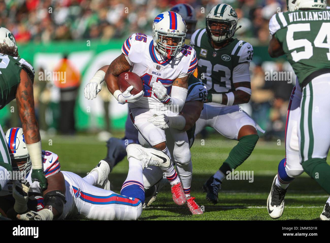 Buffalo Bills running back Marcus Murphy (45) runs with the ball during ...