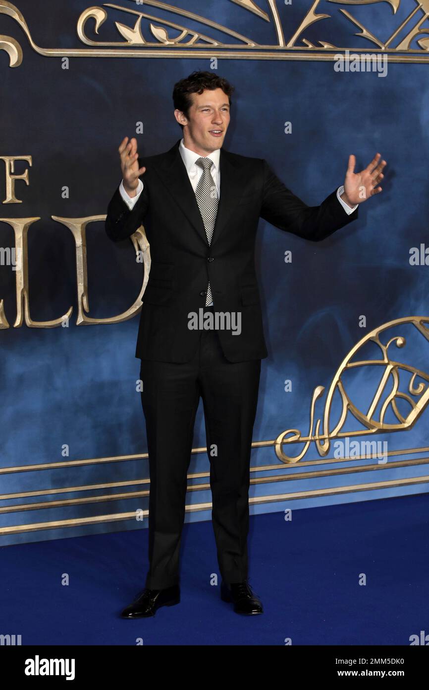 Actor Callum Turner poses for photographers on arrival at the premiere ...