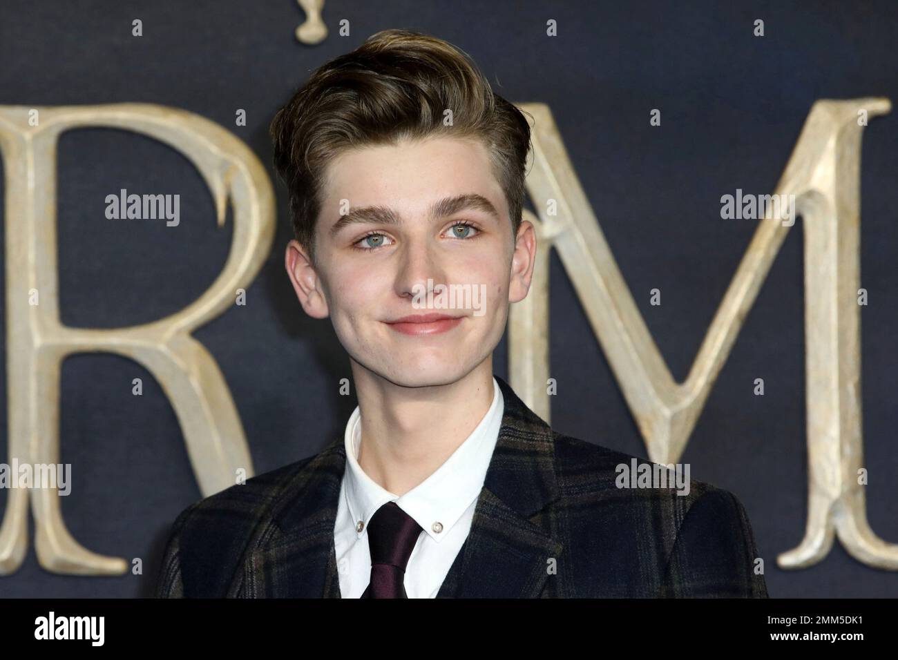 Actor Joshua Shea poses for photographers on arrival at the premiere of ...