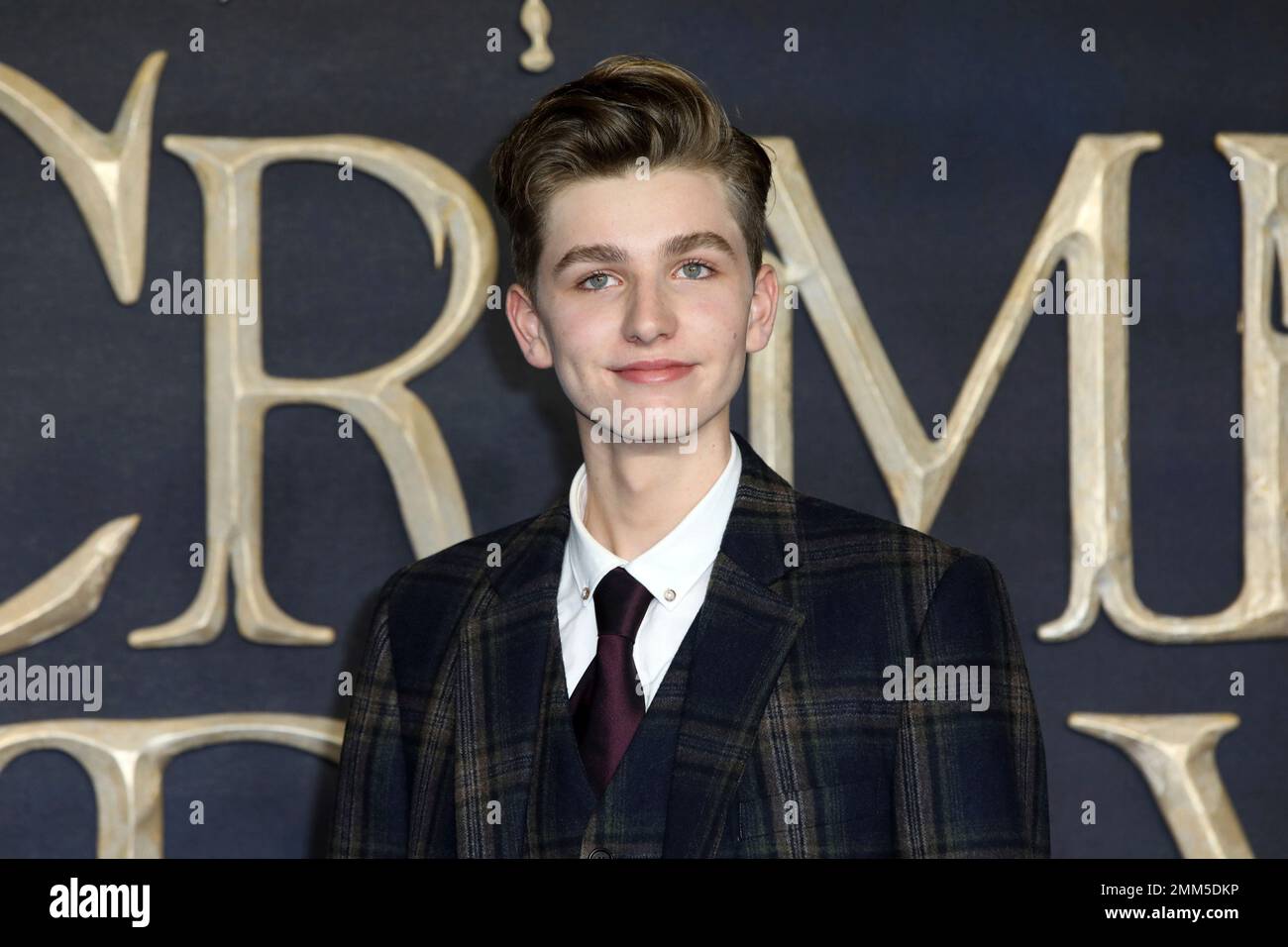 Actor Joshua Shea poses for photographers on arrival at the premiere of ...