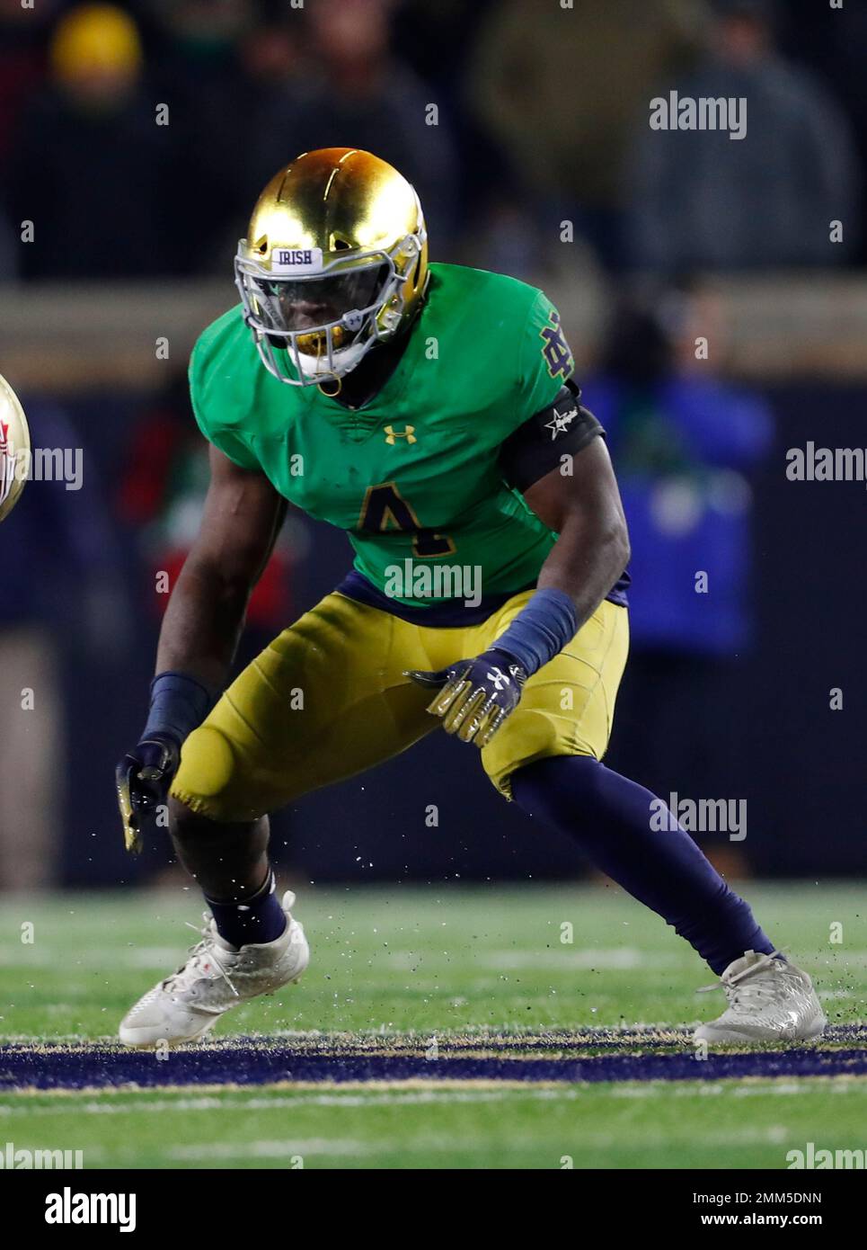 Notre Dame linebacker Te'von Coney (4) plays against Florida State in ...