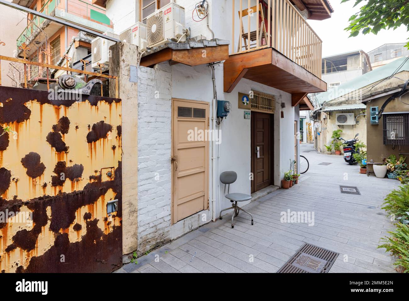 Tainan, JAN 5 2023 - Daytime view of the Snail Alley Stock Photo - Alamy