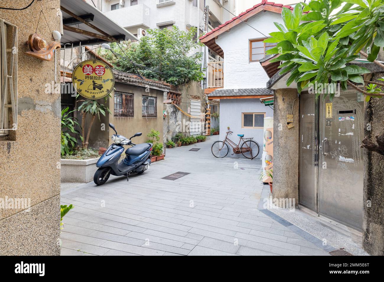 Tainan, JAN 5 2023 - Daytime view of the Snail Alley Stock Photo - Alamy