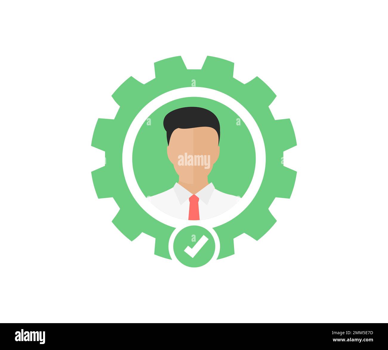 Personal development concept businessman Stock Vector Images - Alamy