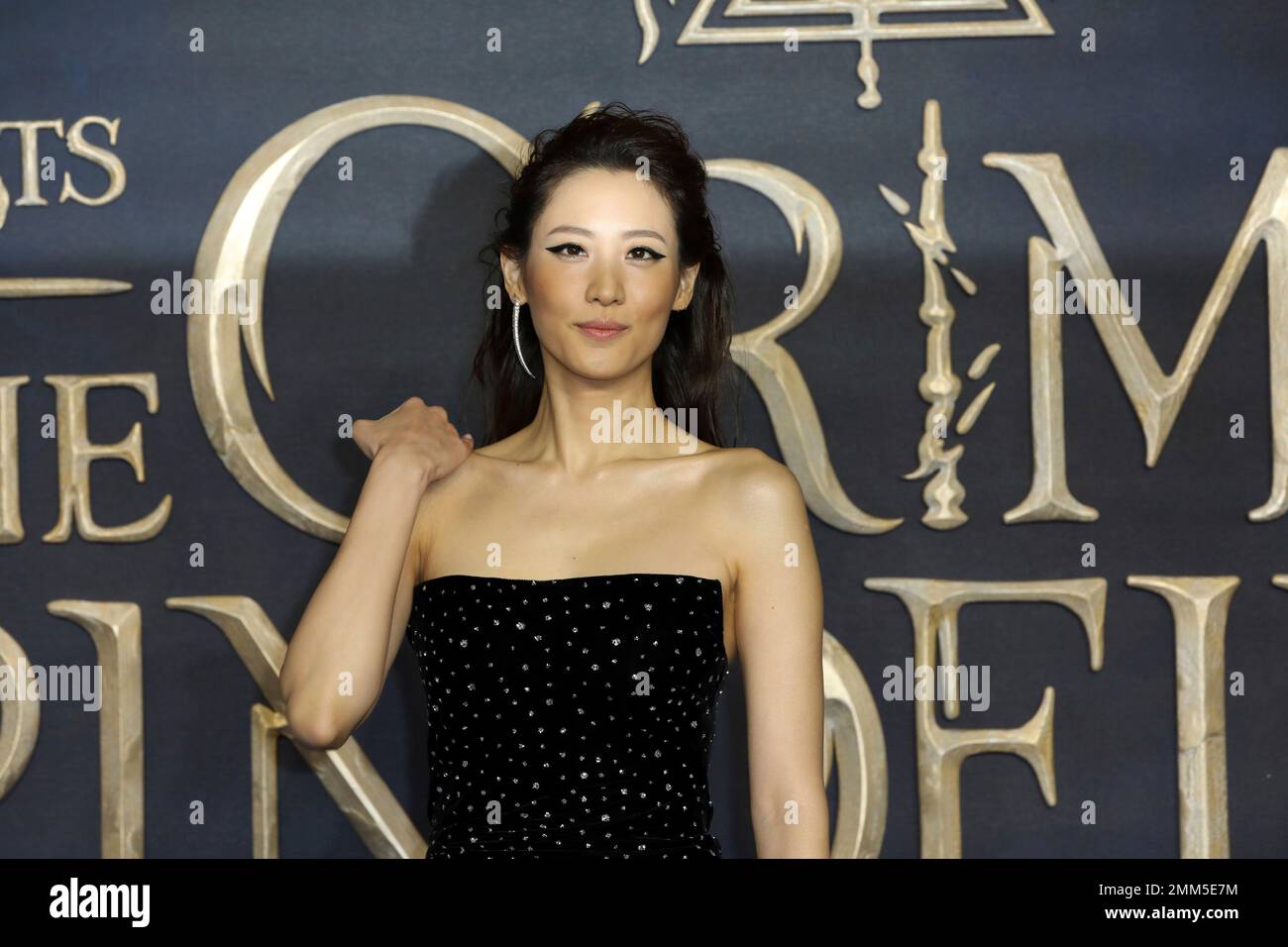 Actress Claudia Kim poses for photographers on arrival at the premiere ...