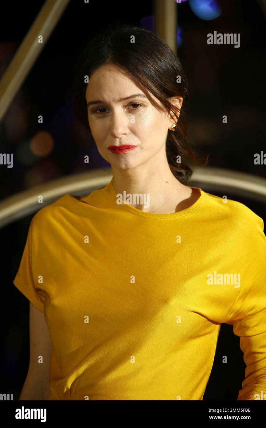Actress Katherine Waterston poses for photographers upon arrival at the ...