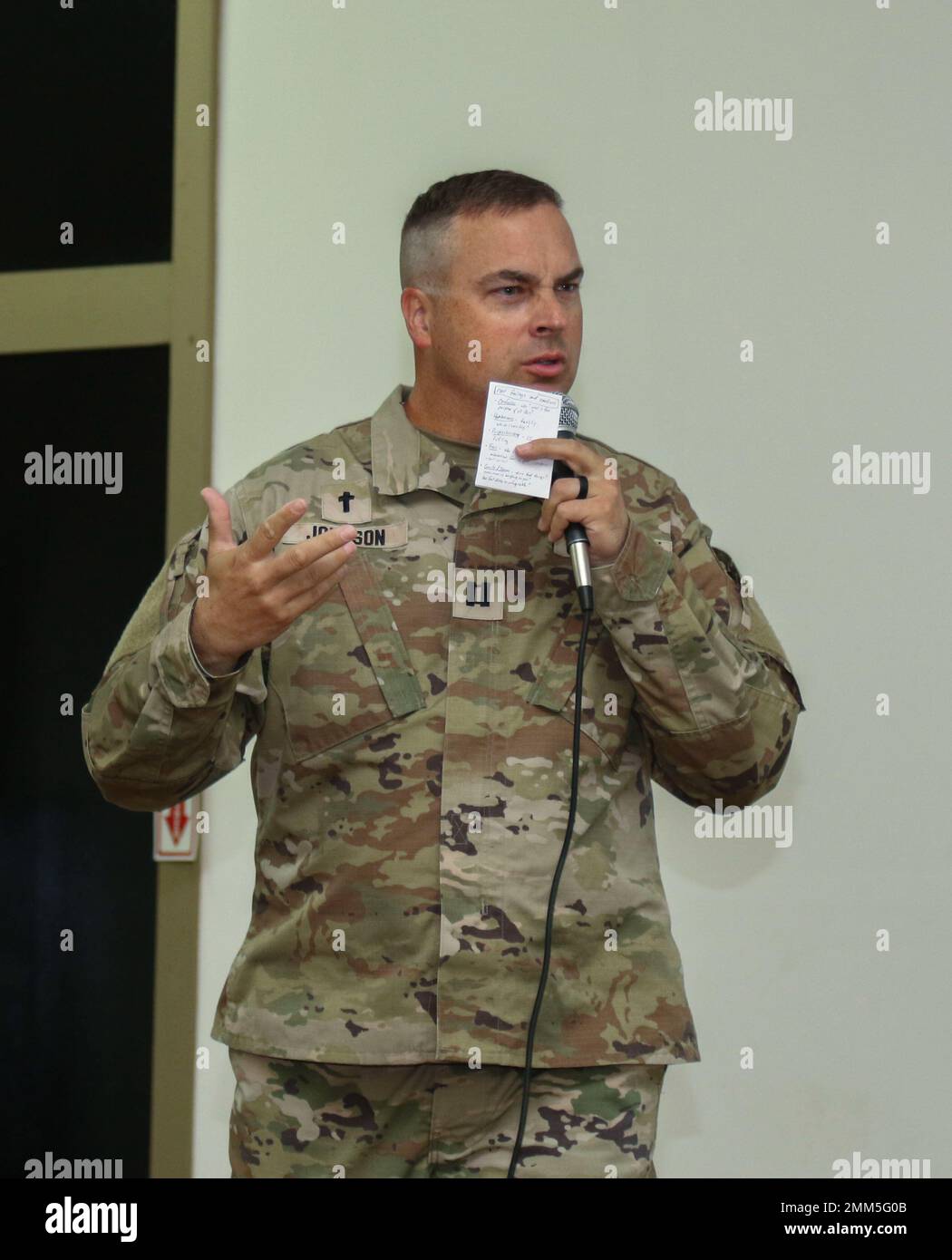 U.S. Army Chaplain (Capt.) Chad Johnson, chaplain of 3rd Battalion ...