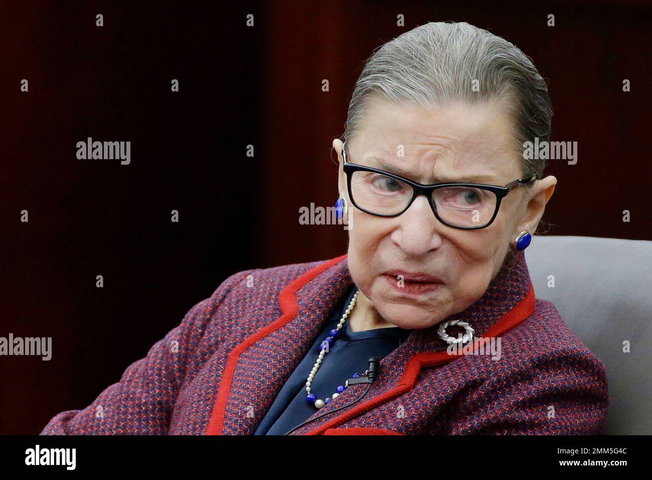 In this Jan. 30, 2018 photo, Supreme Court Justice Ruth Bader Ginsburg ...