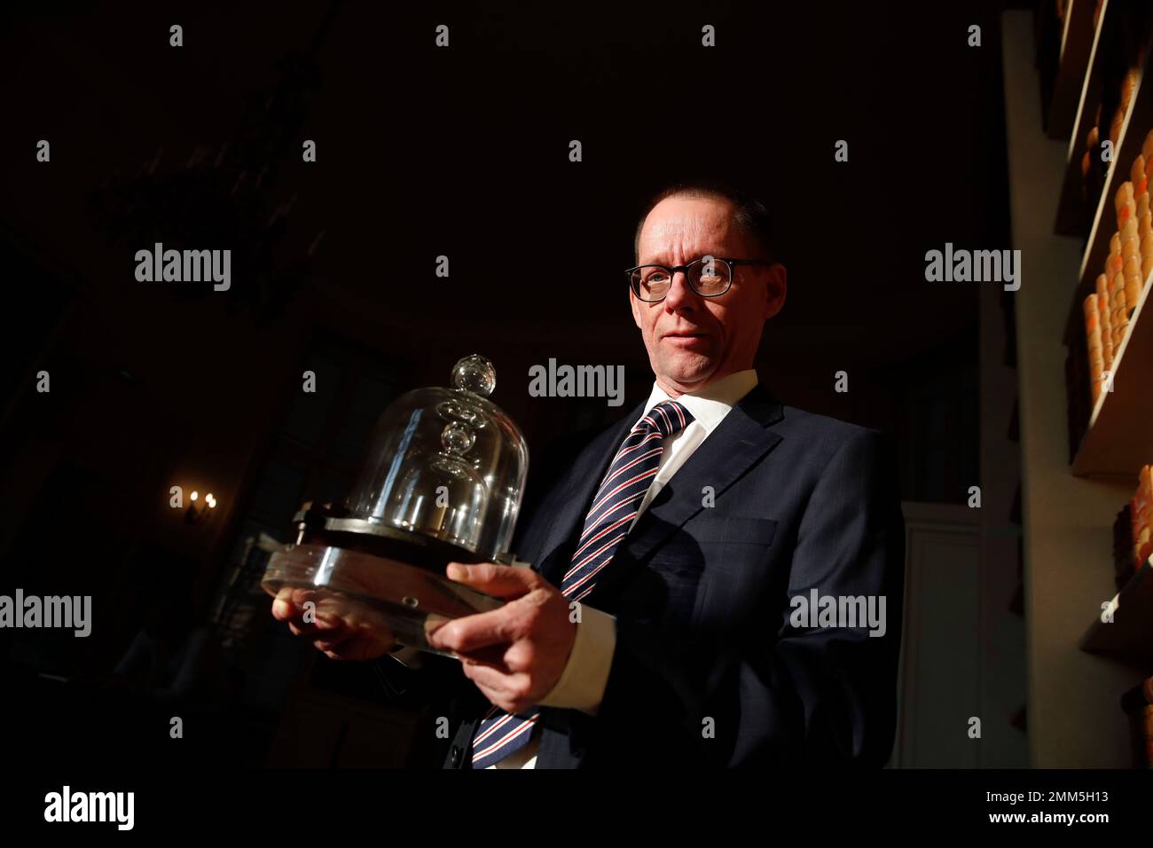 In this photo taken Wednesday, Oct. 17, 2018., the head of BIPM ...