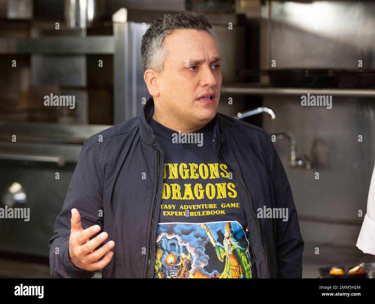 Joe Russo participates in the Cooking with "The Avengers" event at the ...