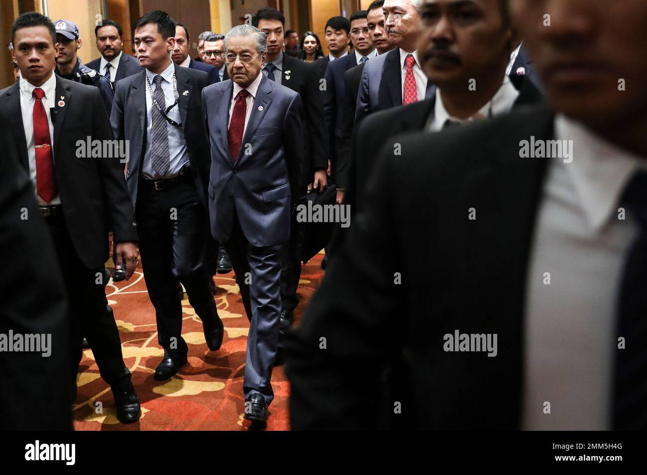 Malaysian Prime Minister Mahathir Mohamad arrives for the ASEAN ...