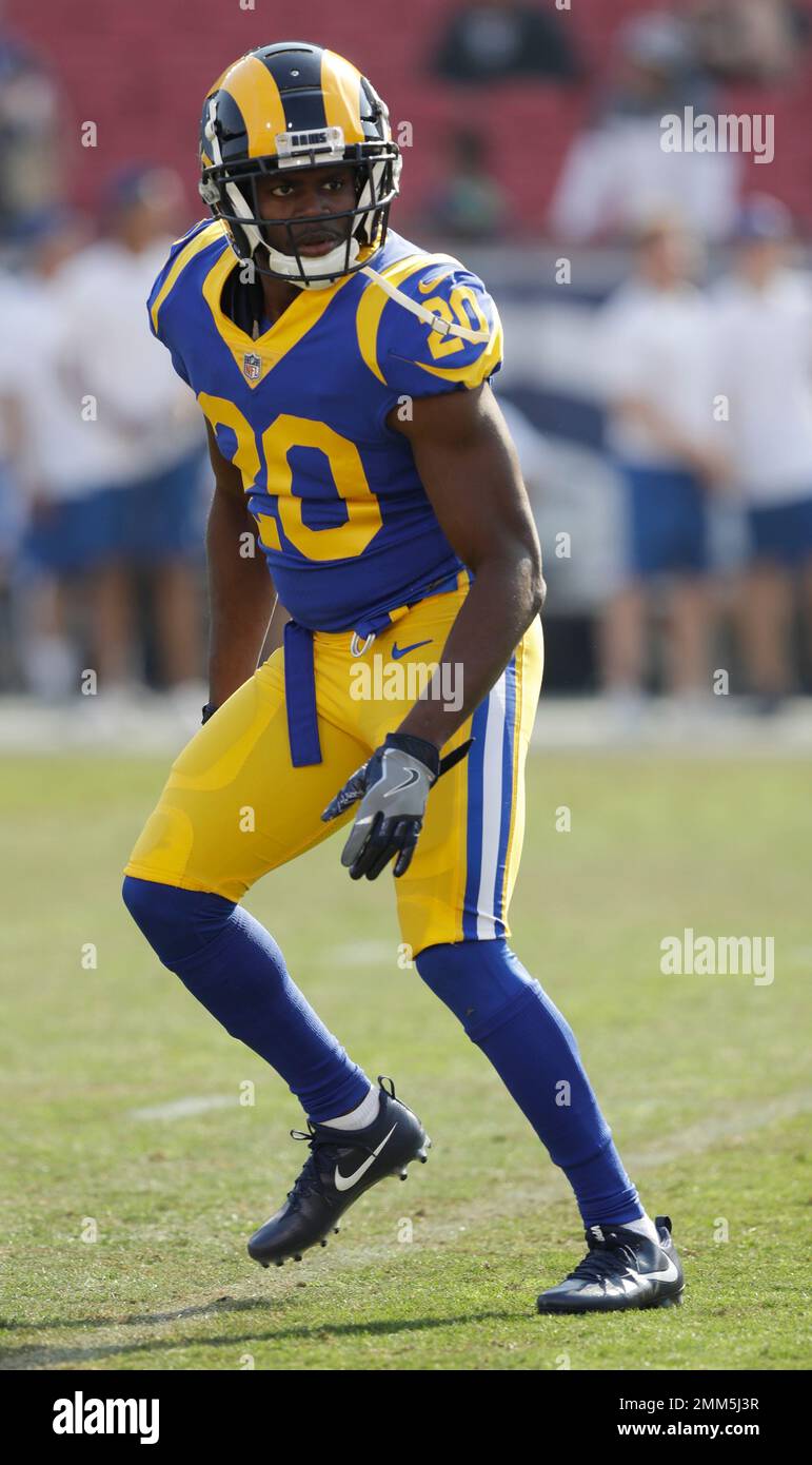 Los Angeles Rams free safety Lamarcus Joyner (20) during the first half ...
