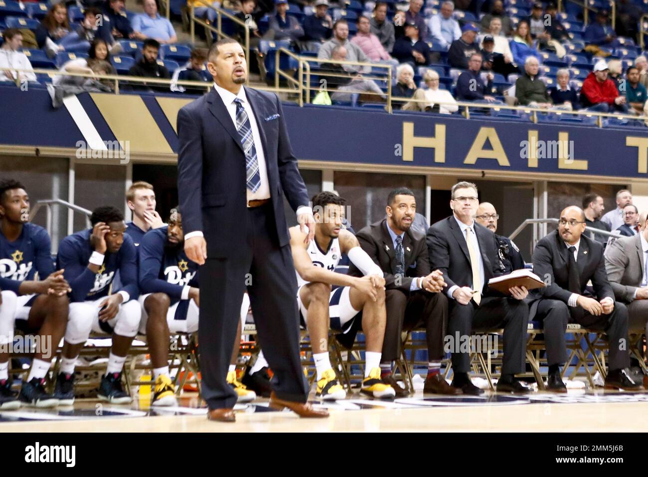 Pittsburgh head coach Jeff Capel during the second half of an NCAA ...