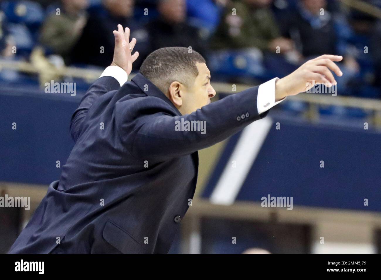 Pittsburgh head coach Jeff Capel during the second half of an NCAA ...