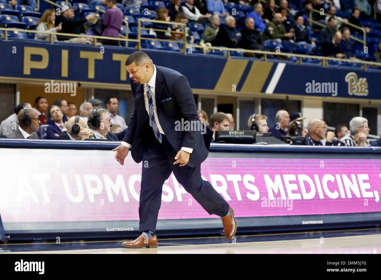 Pittsburgh head coach Jeff Capel during the second half of an NCAA ...