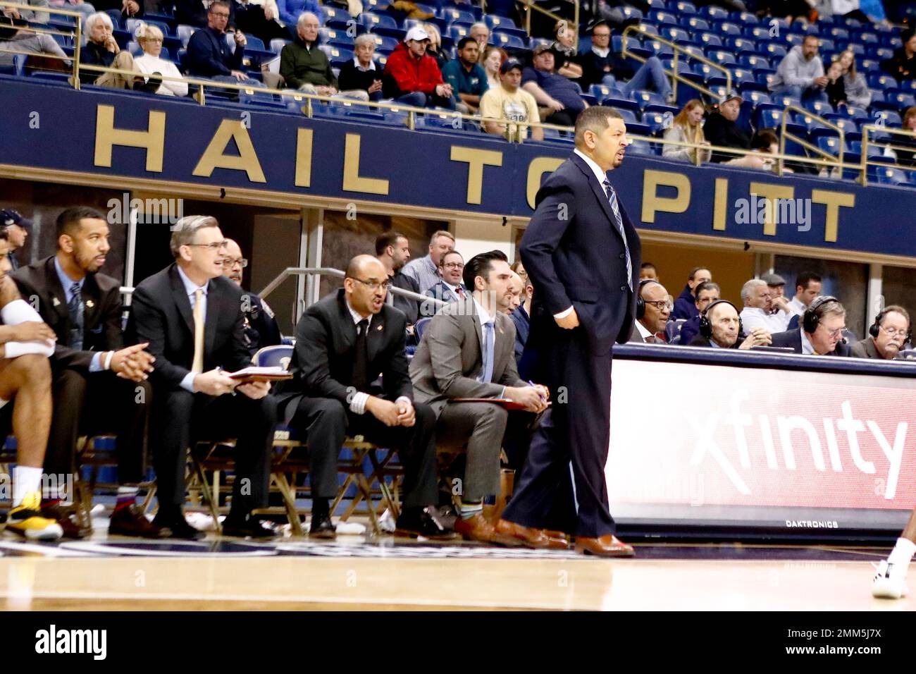 Pittsburgh head coach Jeff Capel during the second half of an NCAA ...