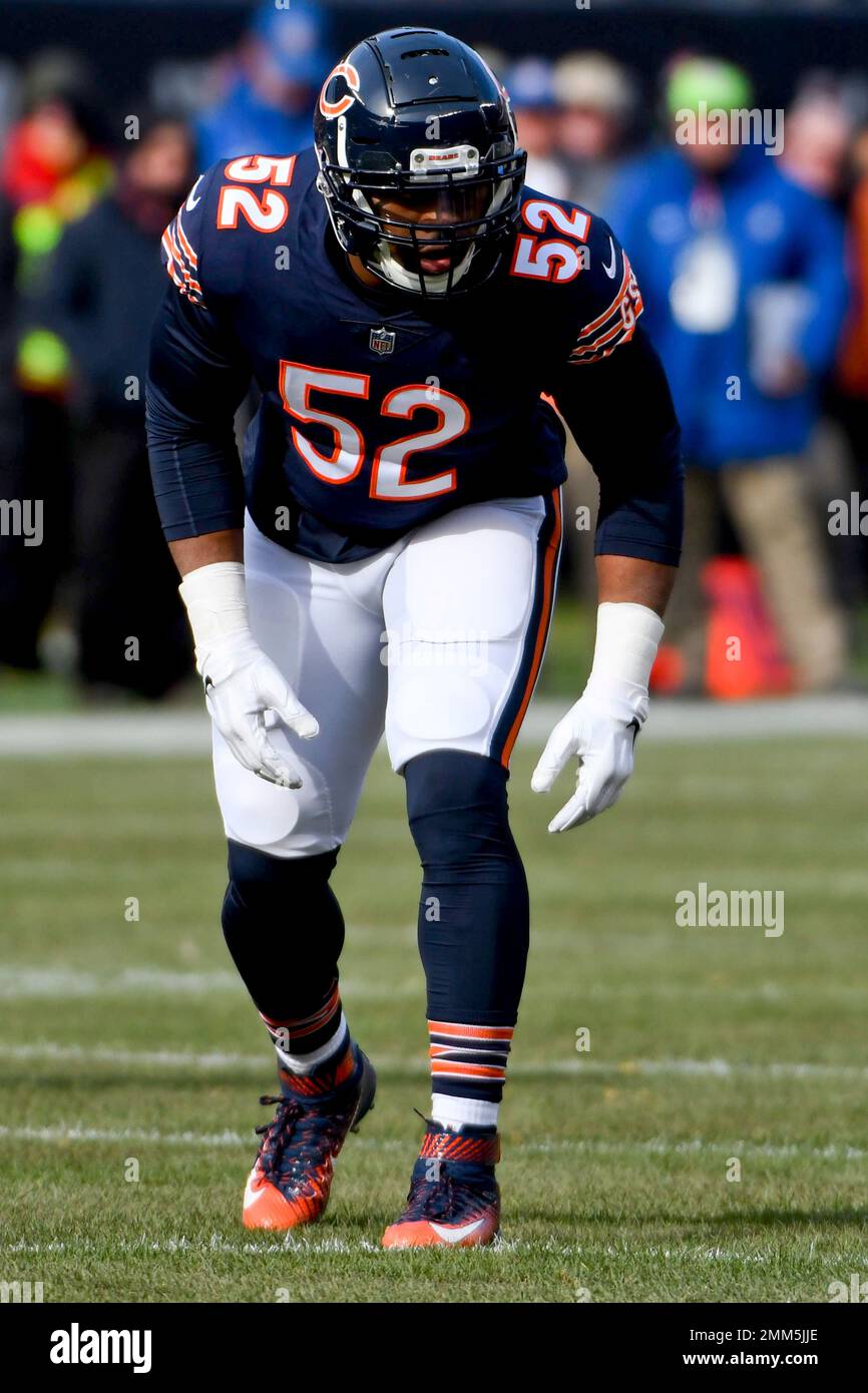 Chicago Bears outside linebacker Khalil Mack (52) during an NFL ...