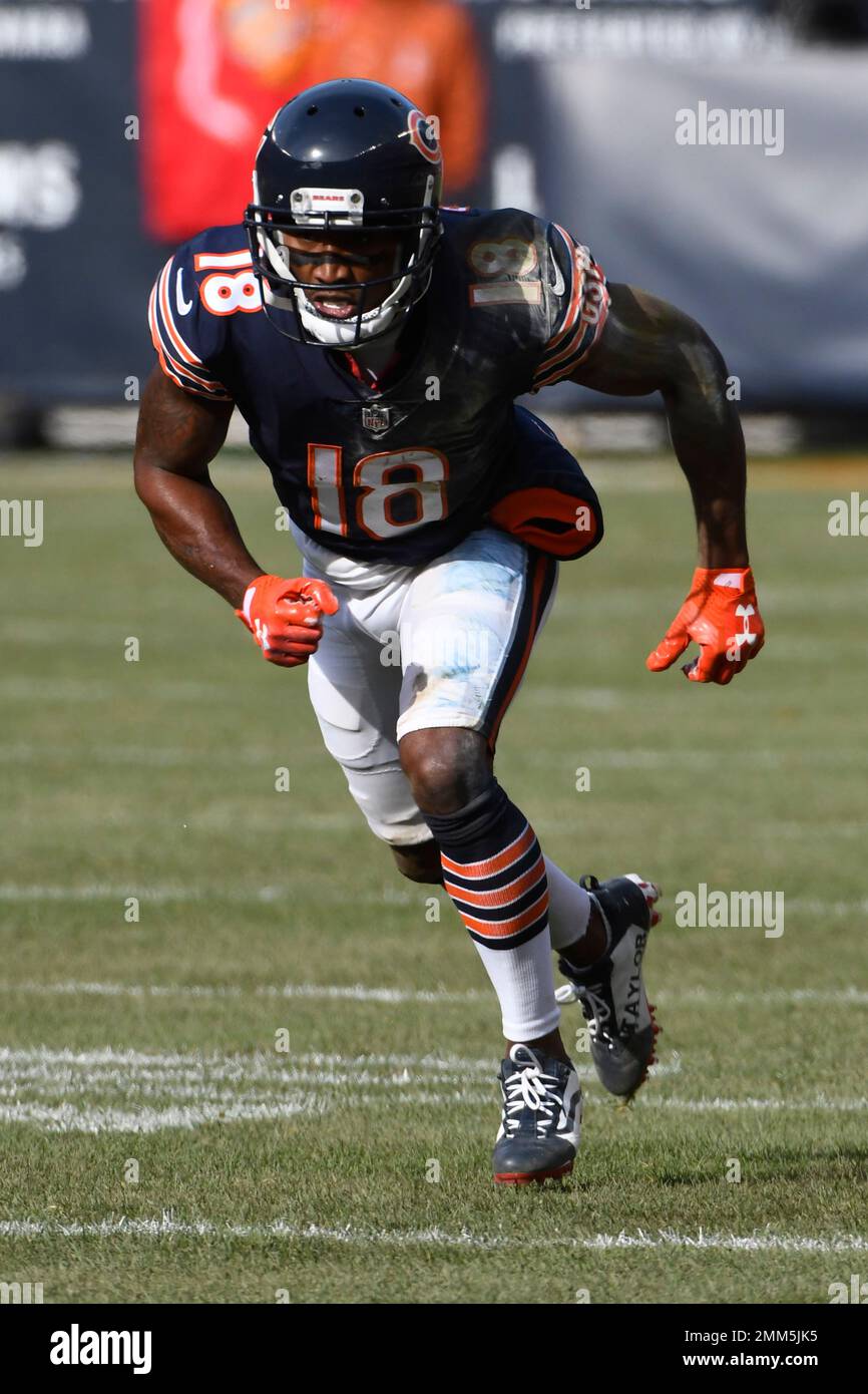 Chicago Bears wide receiver Taylor Gabriel (18) during an NFL football ...