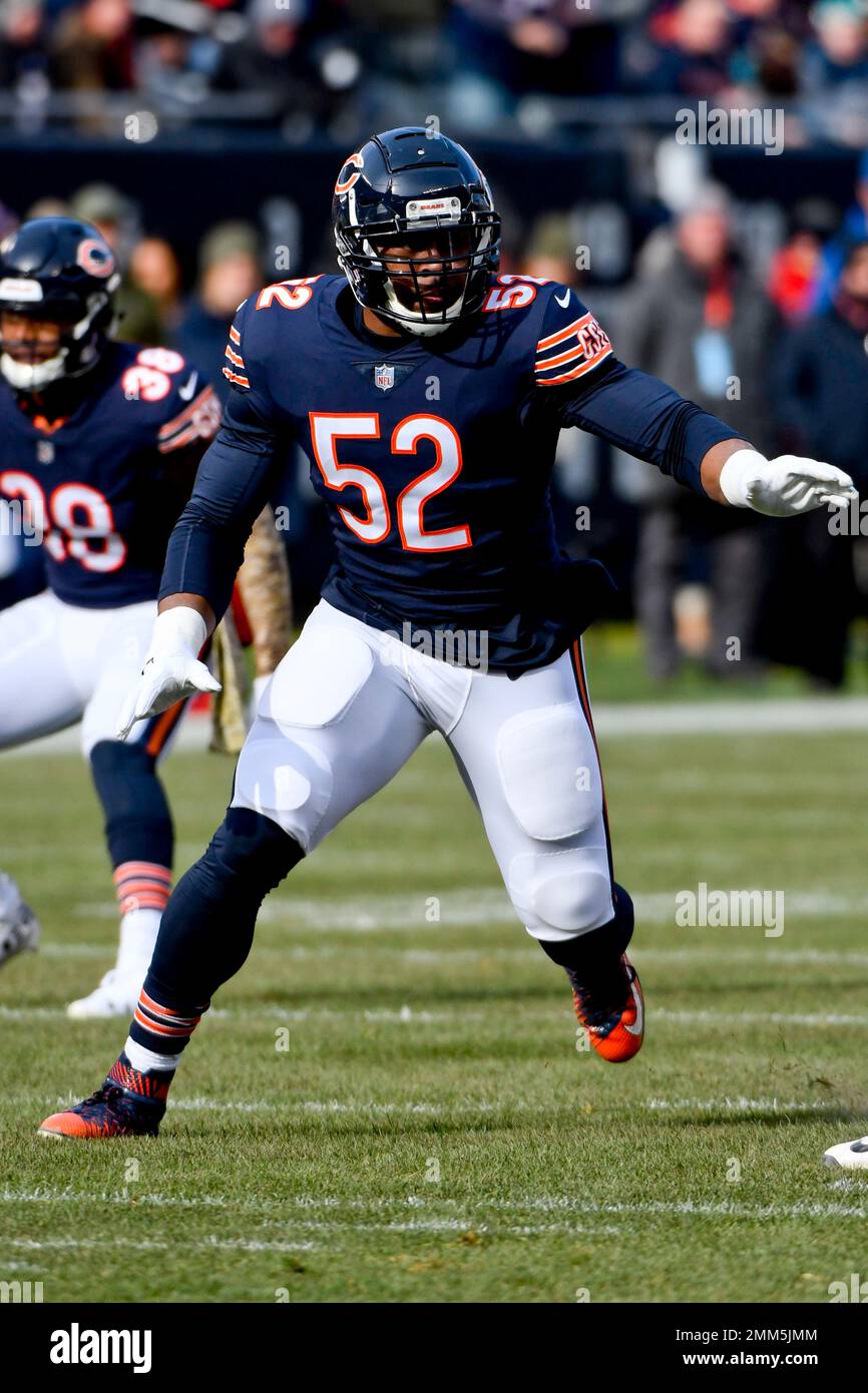 Chicago Bears outside linebacker Khalil Mack (52) during an NFL ...