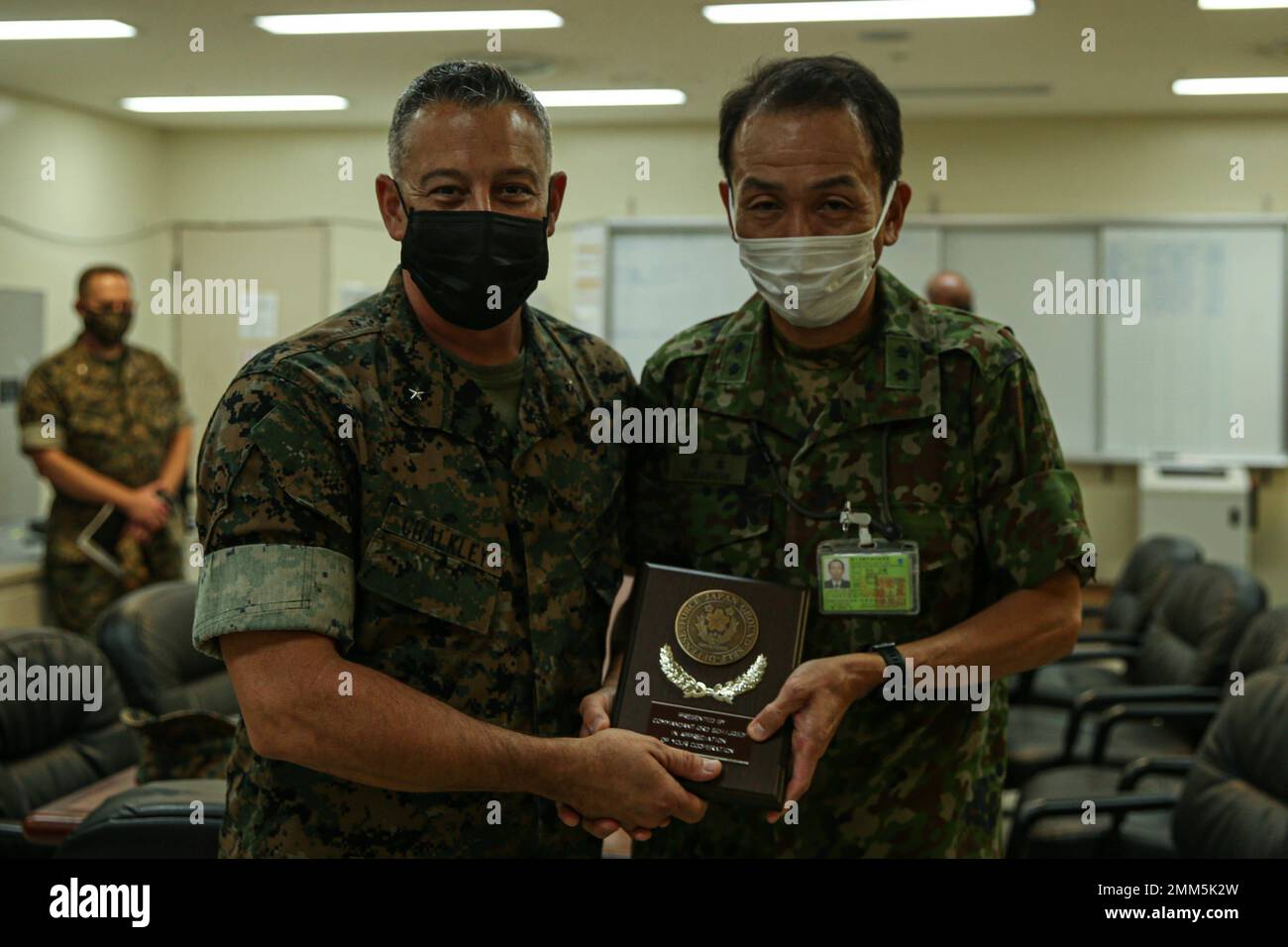 U.S. Marine Corps Brig. Gen. Adam Chalkley, the commanding general of ...