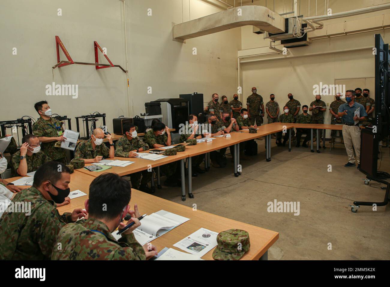U.S. Marines with 3rd Sustainment Group (Experimental), 3rd Marine ...