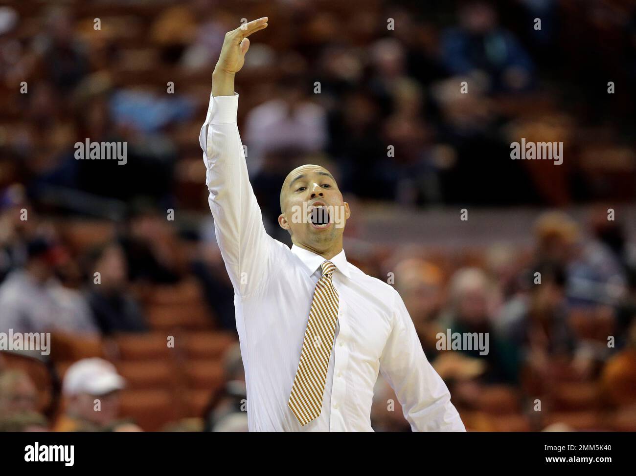 Texas head coach Shaka Smart during the second half of an NCAA college ...