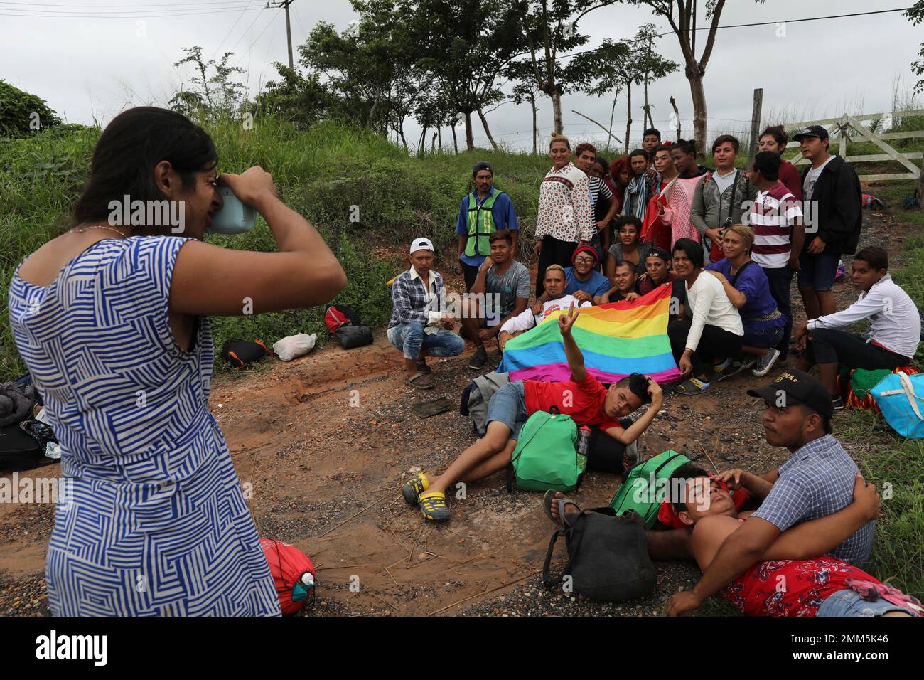 In this Nov. 3, 2018 photo, members of a group of 50 or so LGBTQ ...