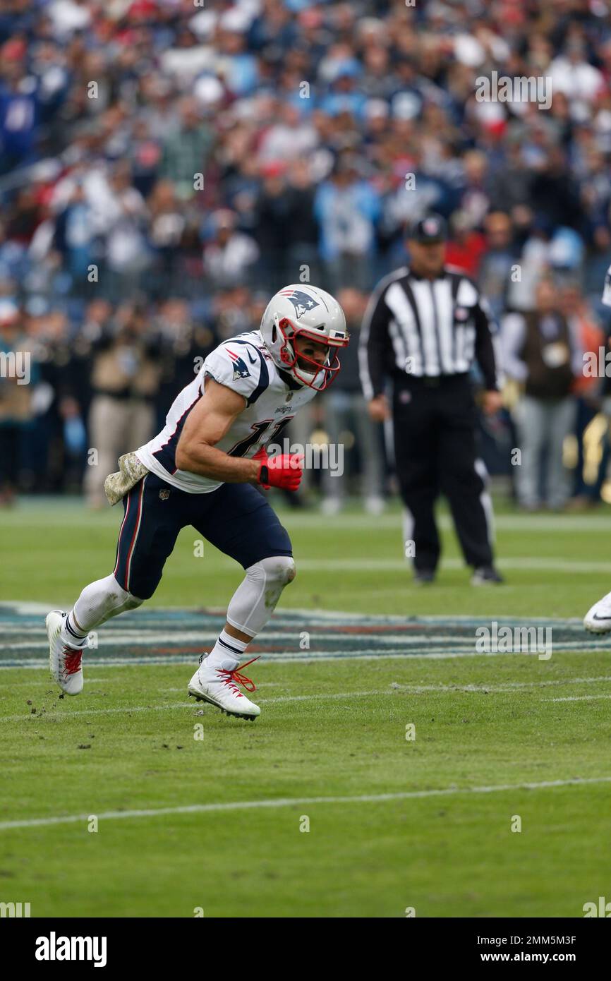 New England Patriots Wide Receiver Julian Edelman 11 Is Seen During A