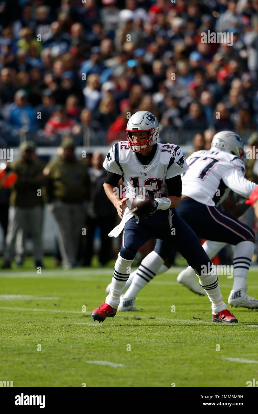 New England Patriots quarterback Tom Brady (12) is seen during a game ...