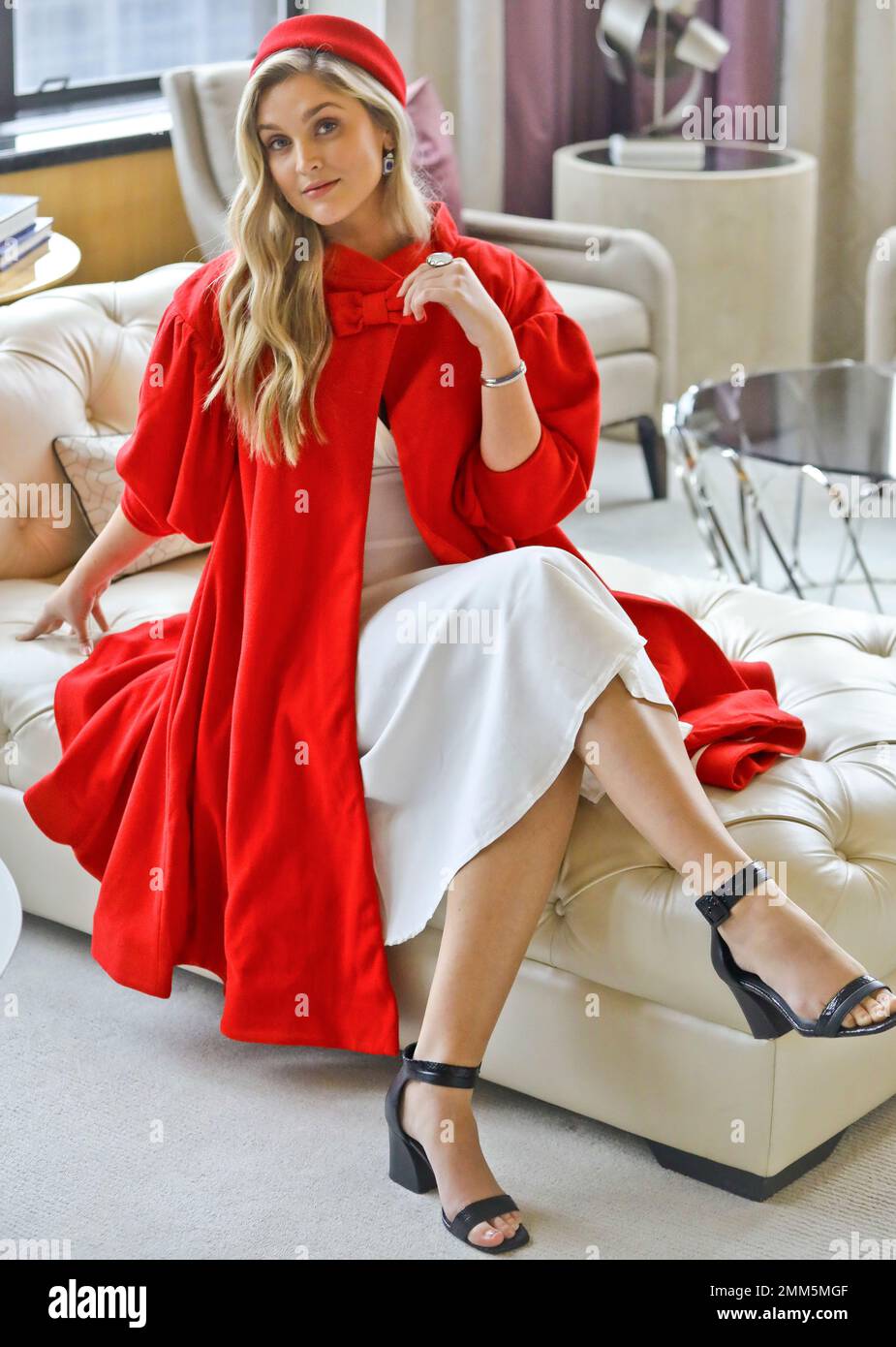 In this Nov. 5, 2018 photo, model Kelsey Elliott wears a Barbie ...