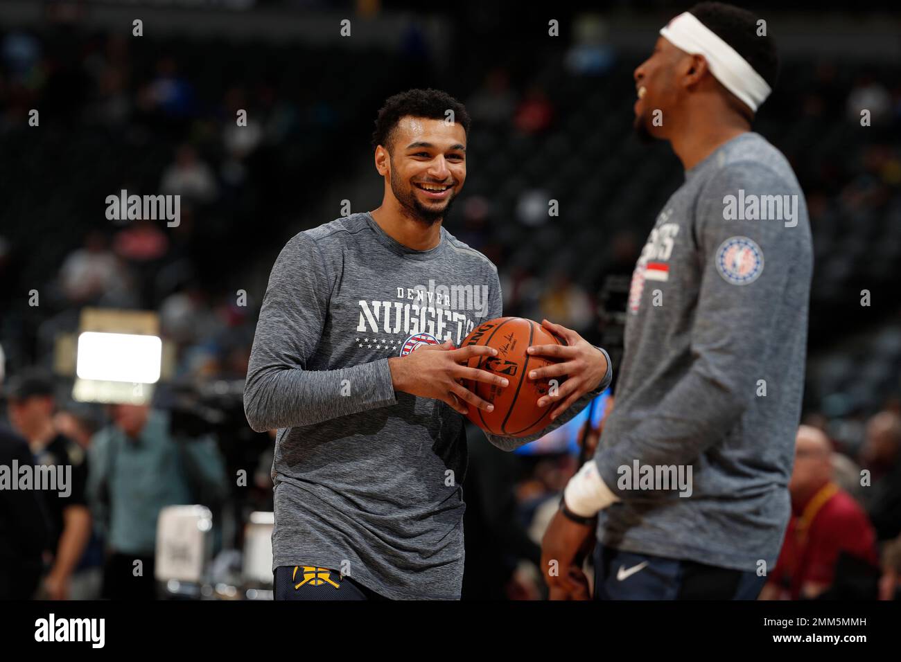 Denver Nuggets guard Jamal Murray (27) and Denver Nuggets forward ...