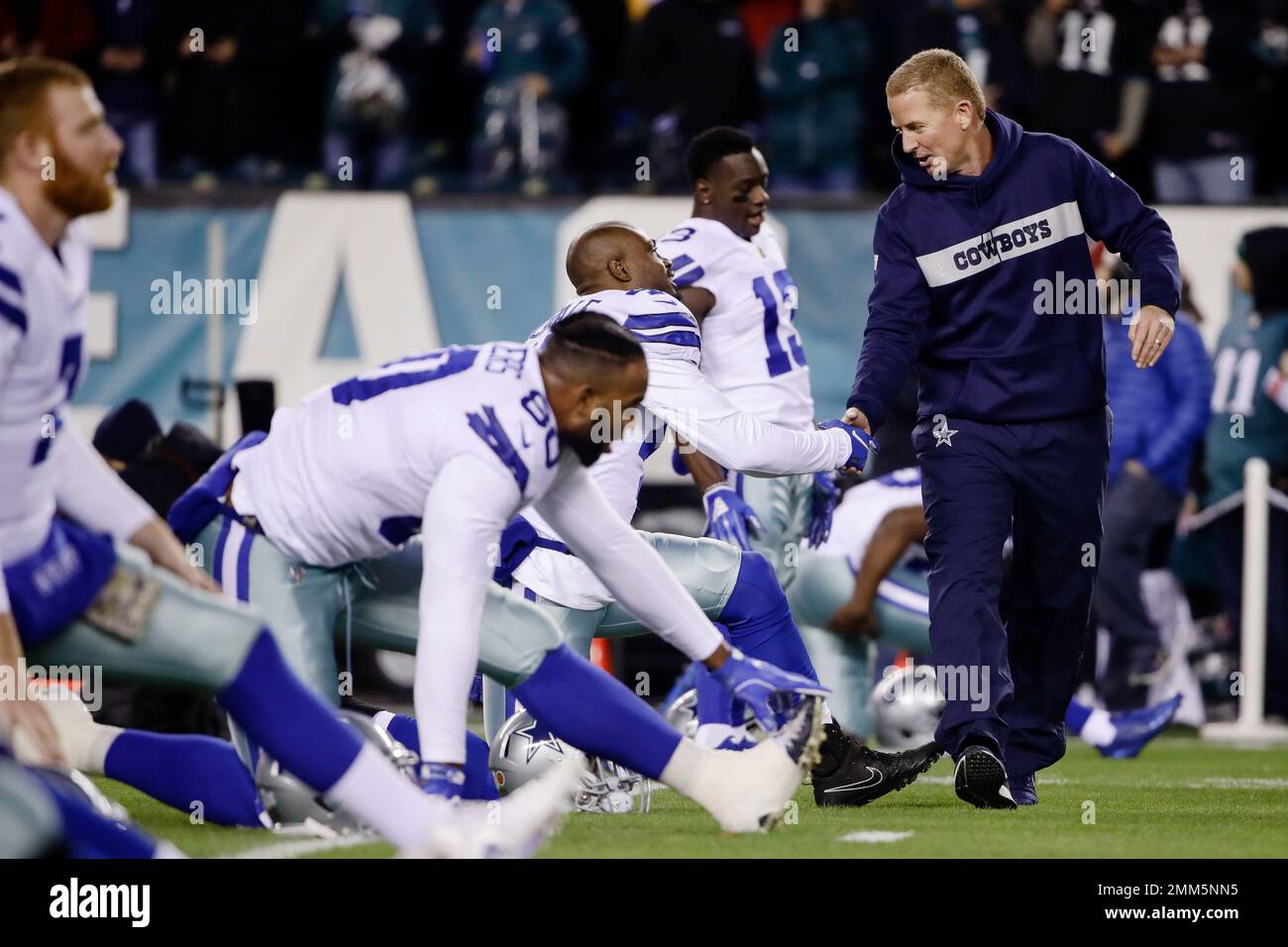 Dallas Cowboys head coach Jason Garrett before an NFL football game ...