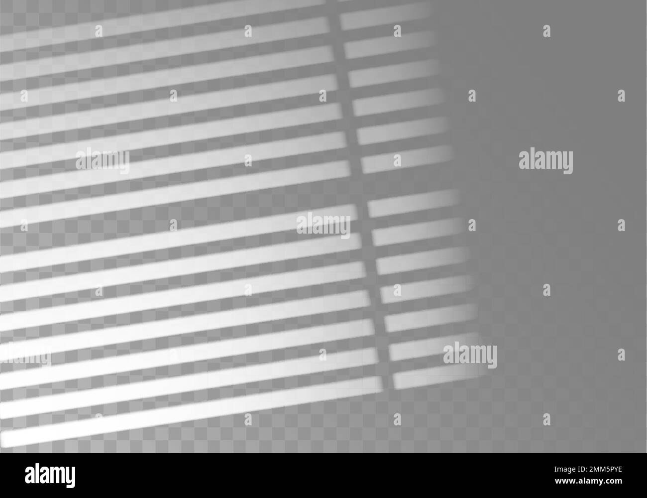 Realistic reflection shadow overlay effect. Shade from blinds on wall ...