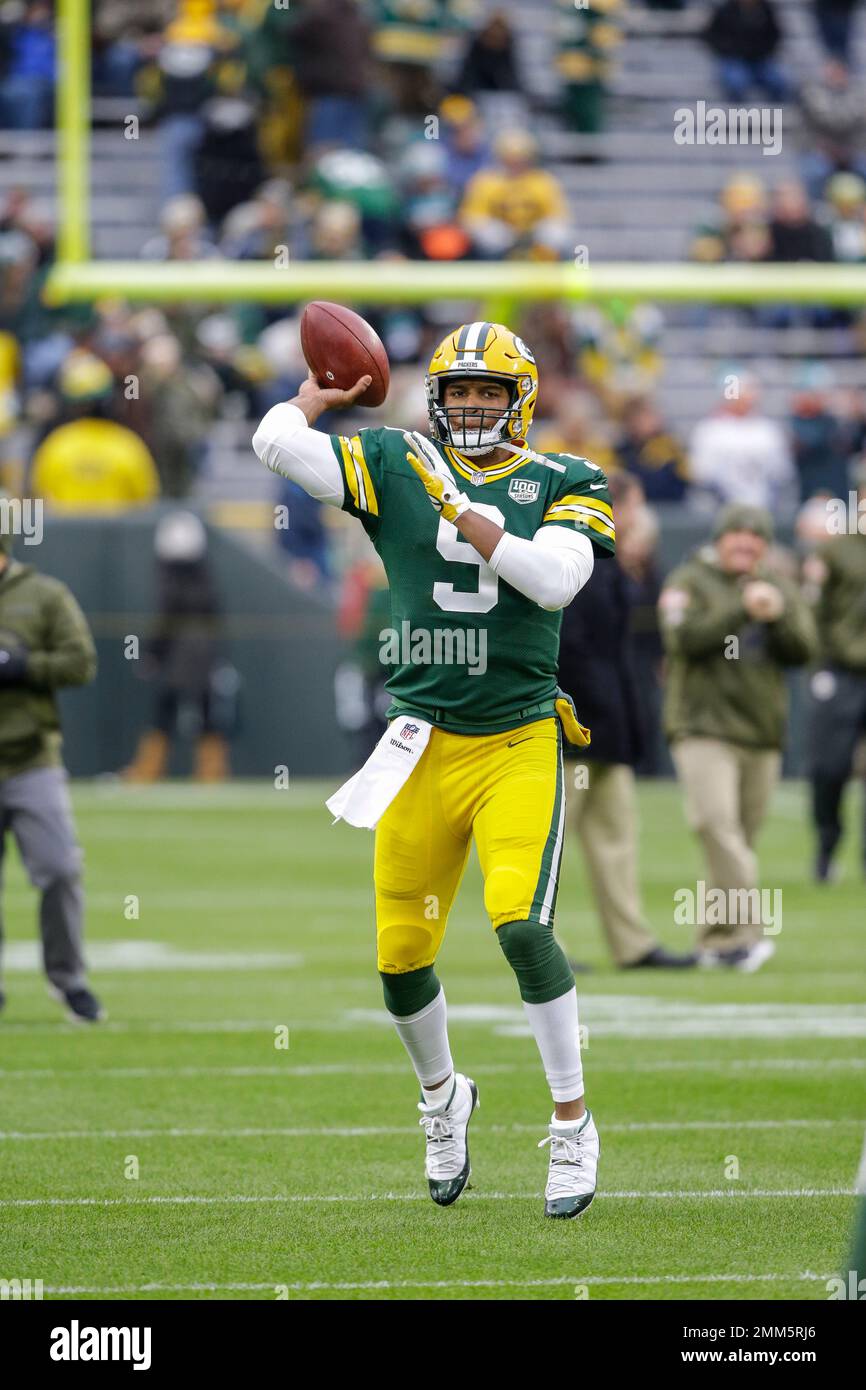 Green Bay Packers DeShone Kizer before an NFL football game Sunday, Nov ...