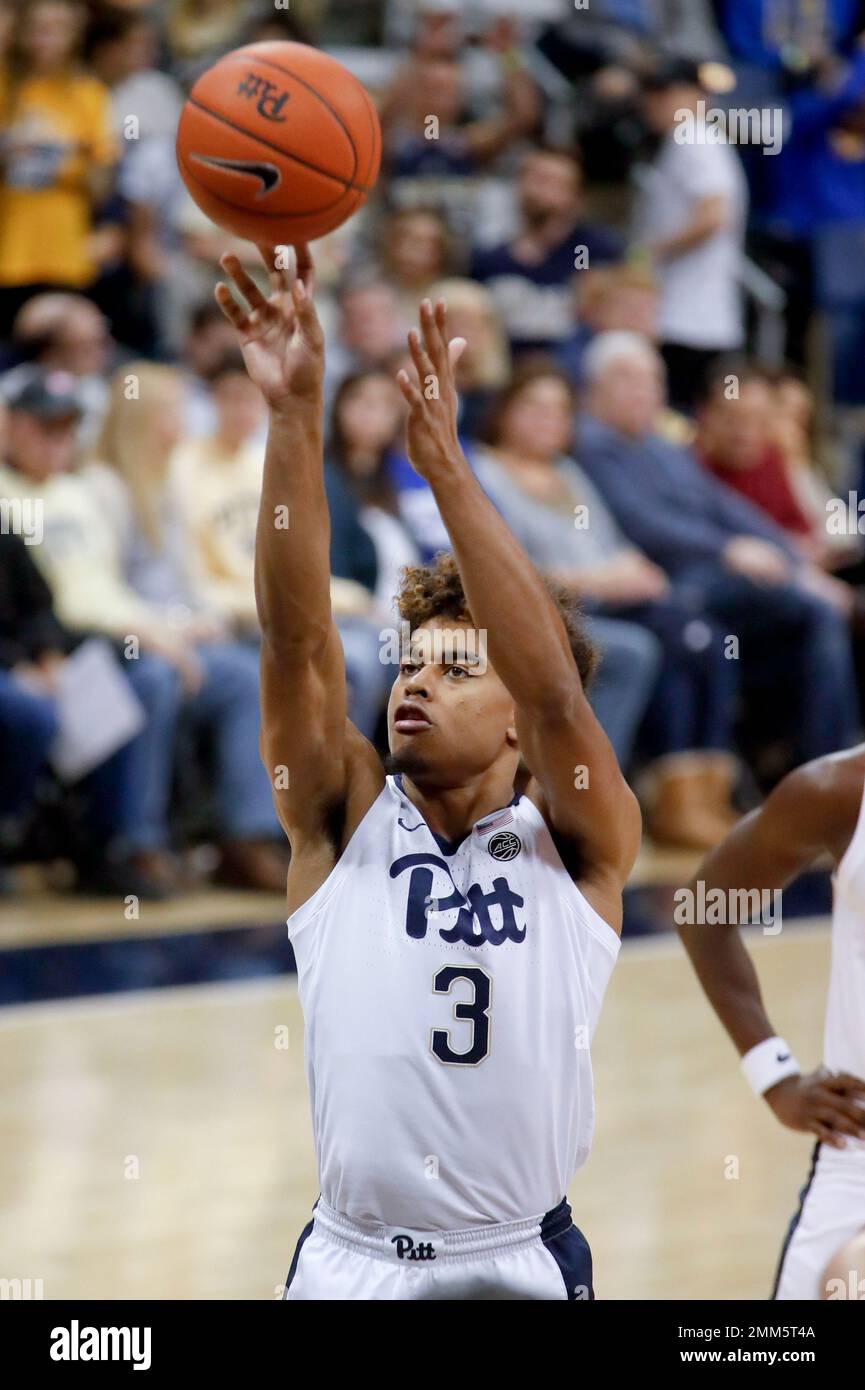 Pittsburgh's Malik Ellison (3) plays against VMI during an NCAA college ...