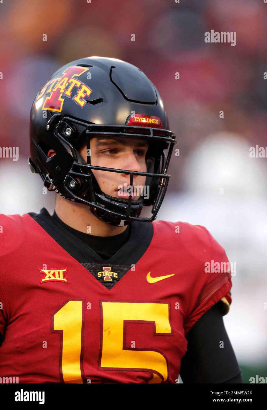 Iowa State quarterback Brock Purdy during the first half of an NCAA ...