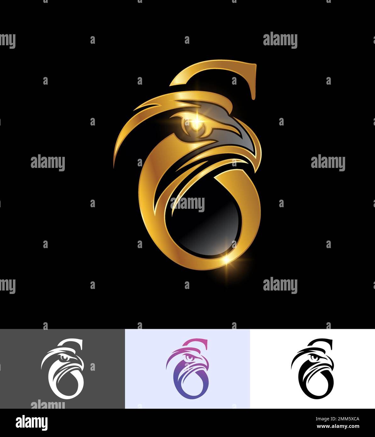 A vector illustration set of Golden Eagle Monogram Initial Letter S Stock Vector Image & Art - Alamy