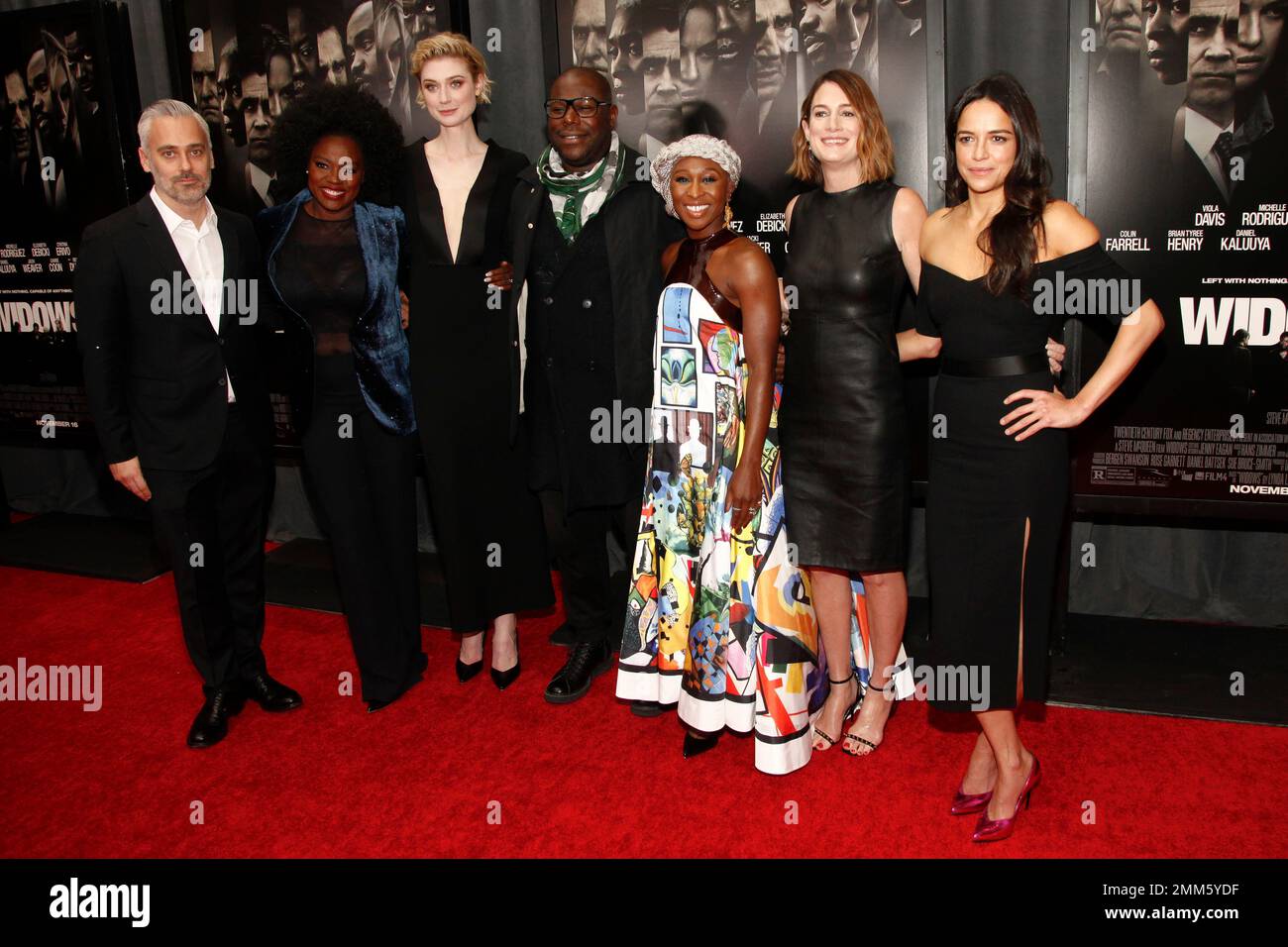 Iain Canning, from left, Viola Davis, Elizabeth Debicki, Steve McQueen ...