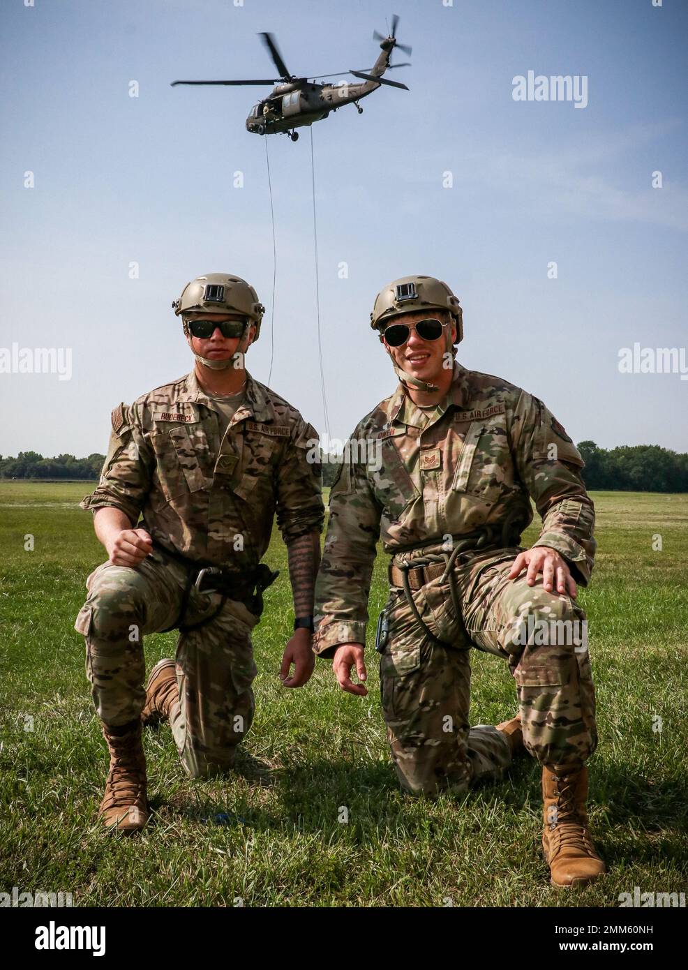 Airman 1st Class Luke Rudebeck and Staff Sgt. Lucas Owen, both Peoria ...