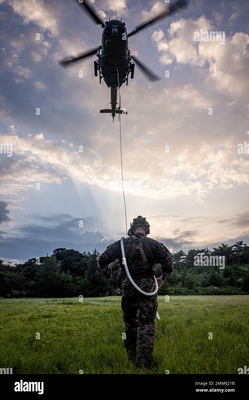 U.S. Marines with III Marine Expeditionary Force (MEF) prepare to be ...